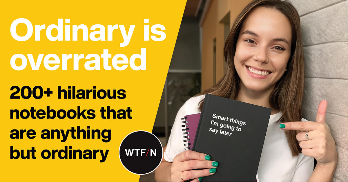 WTF Notebooks UK | Funny notebooks and hilarious gifts